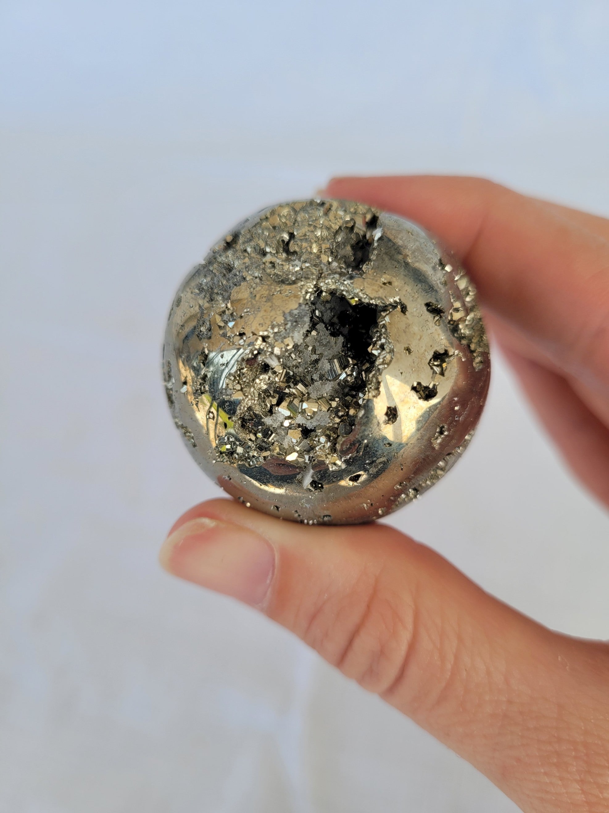 Pyrite Sphere – Alluring Quartz